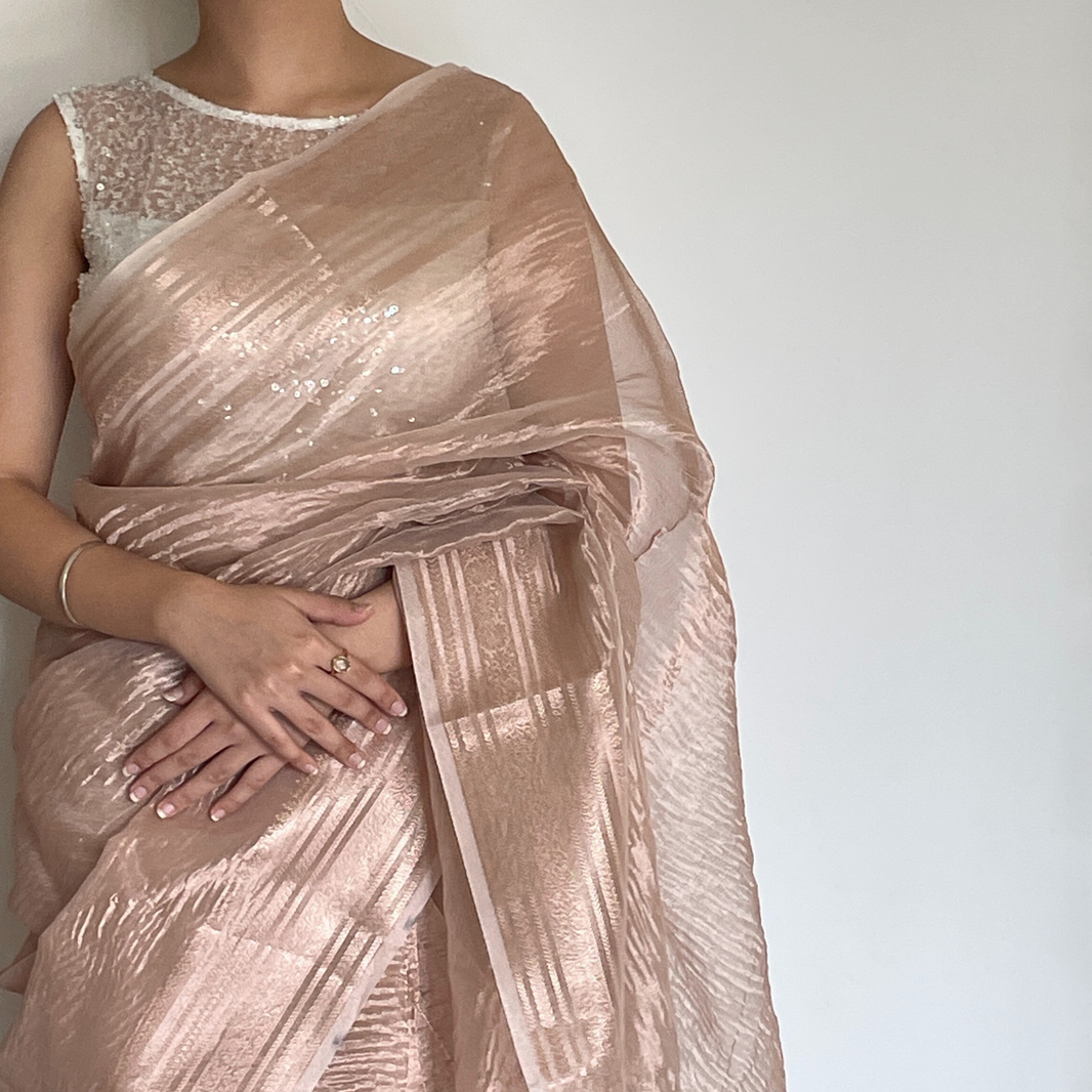 Crush Tissue Sarees | Shobhangini